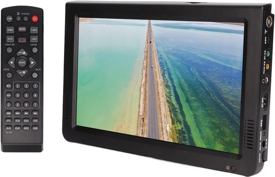 Draagbare TV 10 Inch 1080P Oplaadbare Batterij Digitale TV-televisie ...