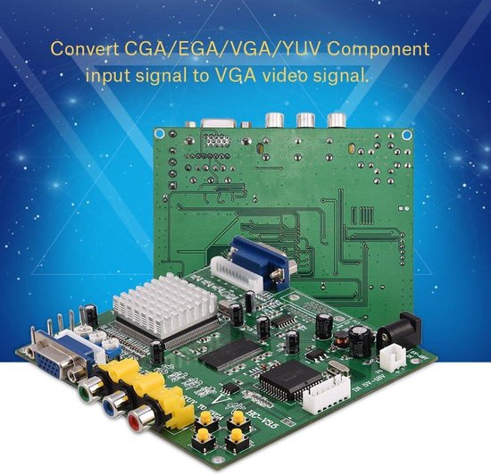 Arcade Game HD Video Converter Adapter Board voor CRT LCD PDP Monitor - CGA EGA YUV... | bol