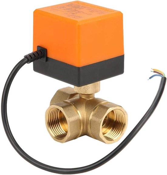 Compact Design 3 Way Electric Ball Valve with Motorized Switch - DN25 ...