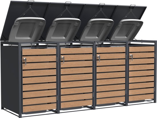 Containerberging staal houtlook 4 containers | bol