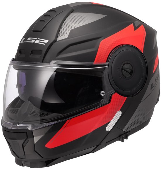 LS2 FF902 Scope II systeemhelm Duria zwart rood M | bol