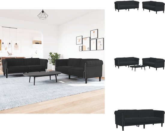 vidaXL Bankstel - Bankstellen - Bankenset - Sofa - 2-delige Loungeset ...