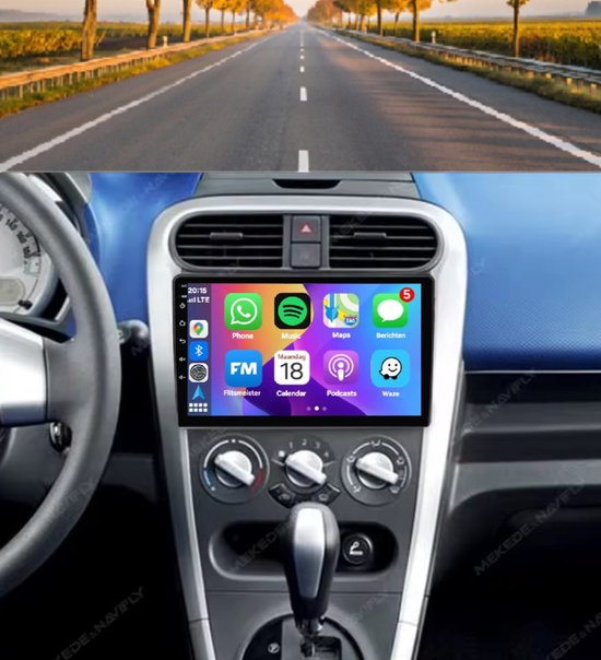 Autoradio 4/64GB met Carplay en Android auto | Geschikt voor Opel Agila ...