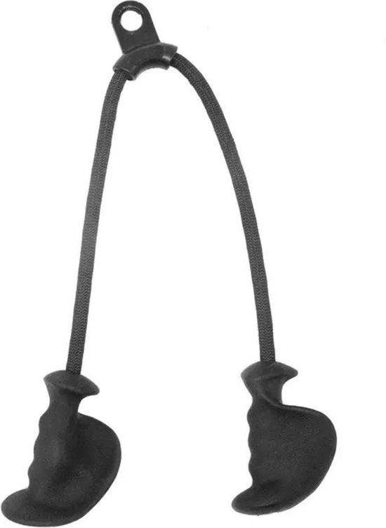 FluxGrip® Tricep Rope - Gevlochten Nylon met Handgevormde Grips - 70 cm ...