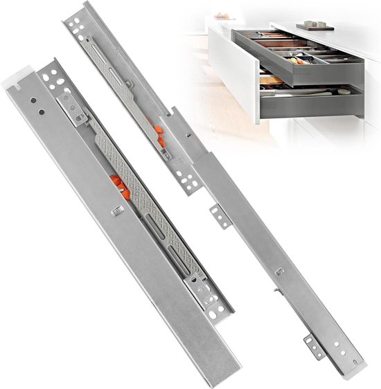 Schuifladenrails - Vloergeleiding volledig uittrekbaar telescopische ...