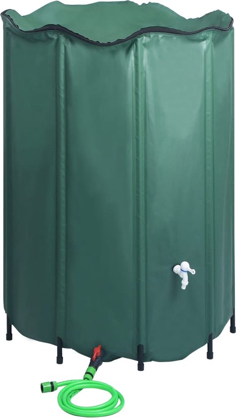 vidaXL Inklapbare Regenton 1250L - Duurzaam PVC Regenton ...