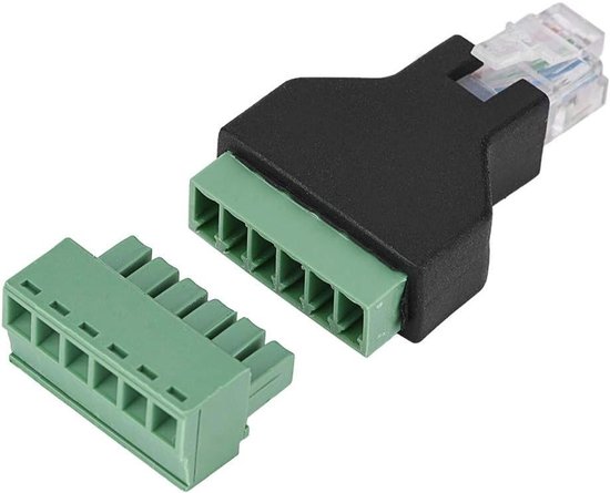 HTML Content Adapter RJ12 Male to Terminal RJ12 6P6C Male to 6 Pin Screw Terminals... | bol