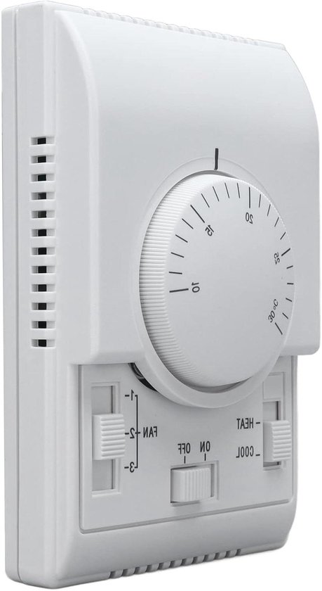 Verstelbare Centrale Airconditioning Thermostaat 2-weg AC110‑220V Knop Type... | bol