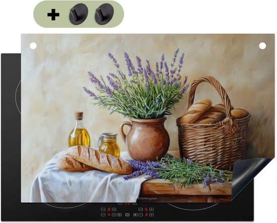 KitchenYeah® Inductie beschermer 74x48 cm - Lavendel - Brood ...
