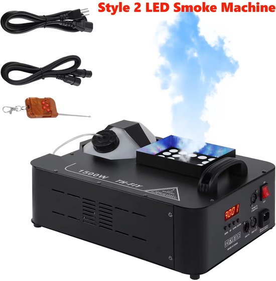 Rookmachine - 1500W Verticale Rookmachine met LED – DMX & Draadloze ...
