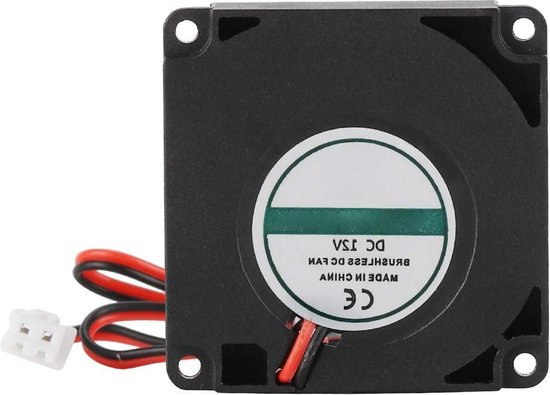 Ventilator 40x40x10 mm - 2-polige stekker - zwart - accessoires 3D ...