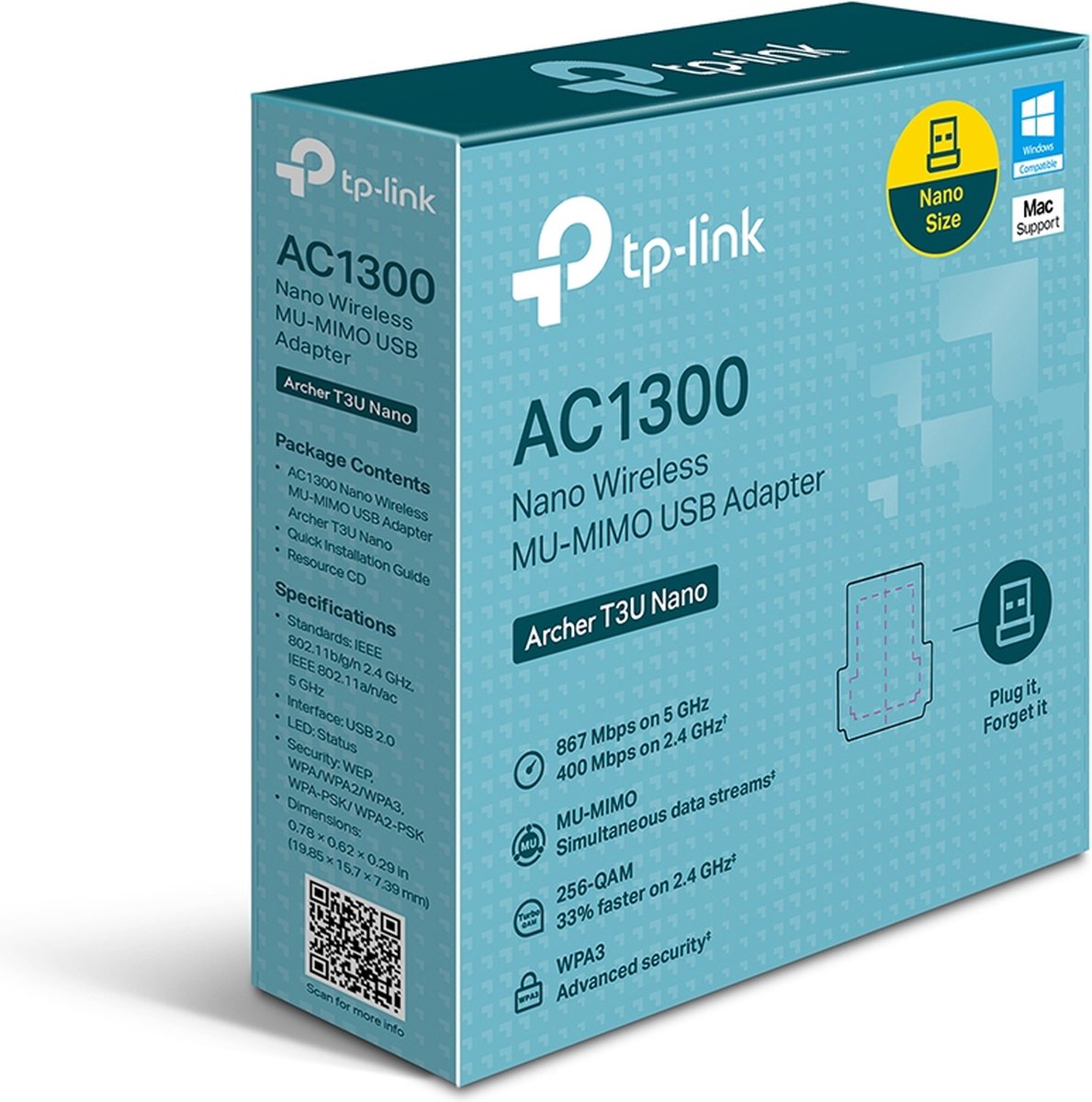 TP-Link Archer T3U Nano - USB Wifi Adapter | bol.com