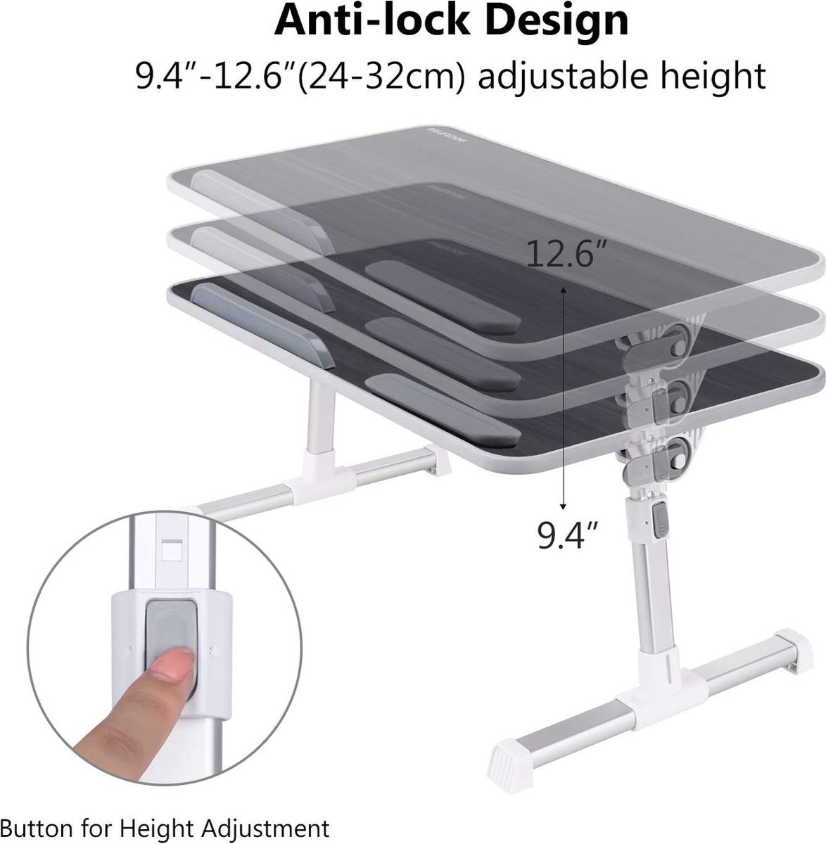 Table de lit - Table de lit - Petit déjeuner au lit - Table de canapé ...