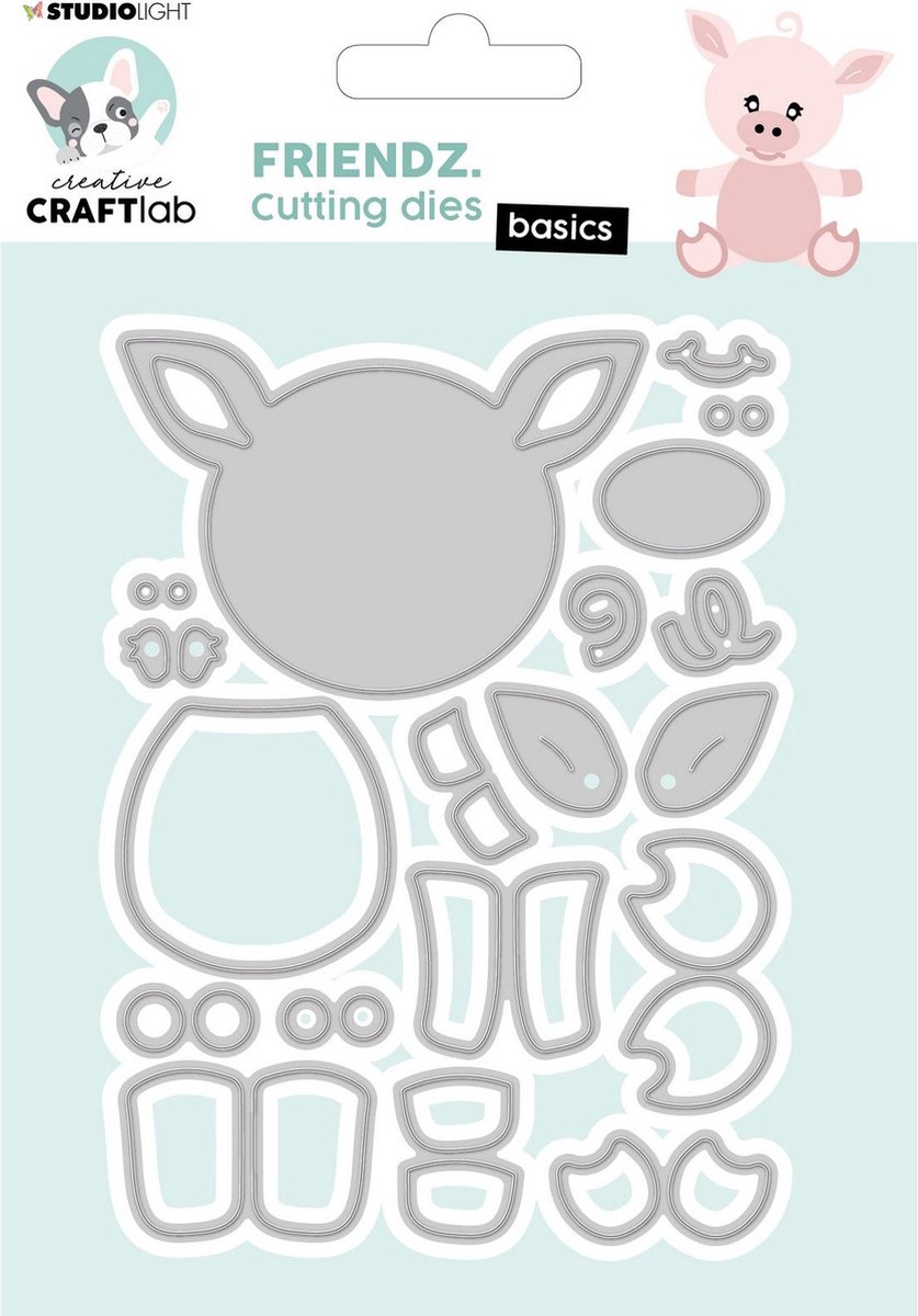 Creative Craftlab Friendz Snijmal Festive Piggy | bol.com