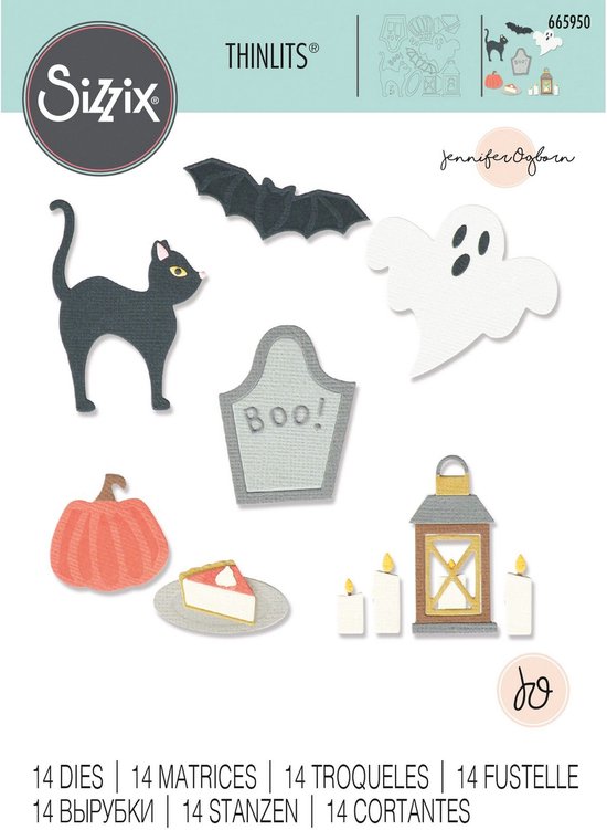 Sizzix Thinlits Die Set Halloween Motifs | bol.com