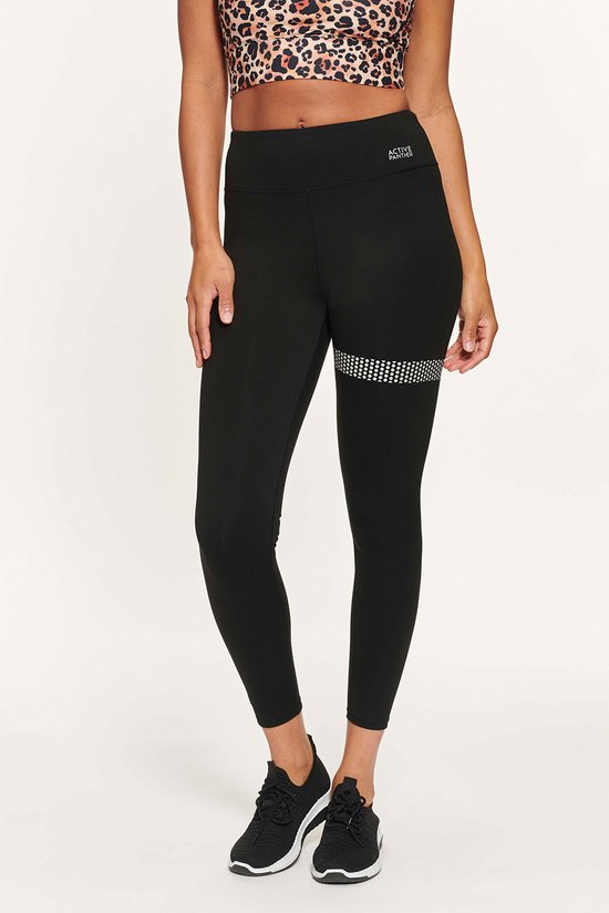 Active panther Lola high waist legging in de kleur zwart, sportbroek voor dames, yoga,... | bol