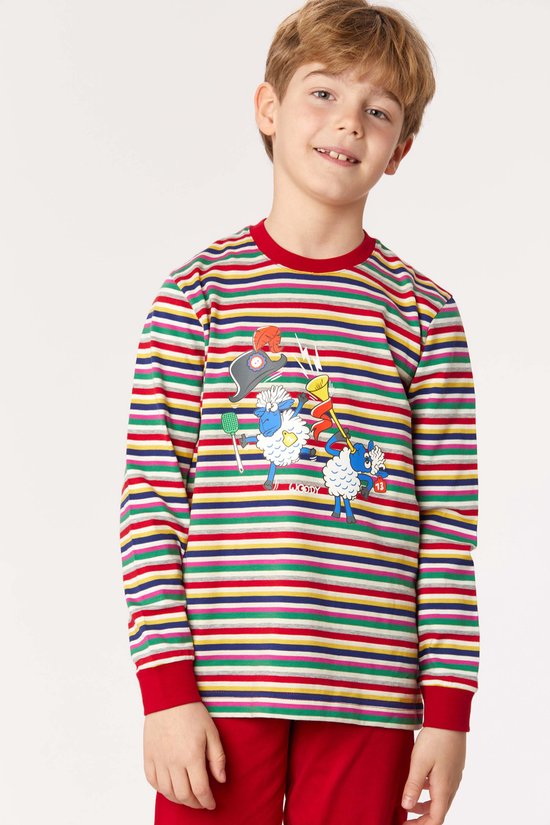 Woody pyjama jongens - streep - schaap - 222-1-PLC-S/921 - maat 116 ...