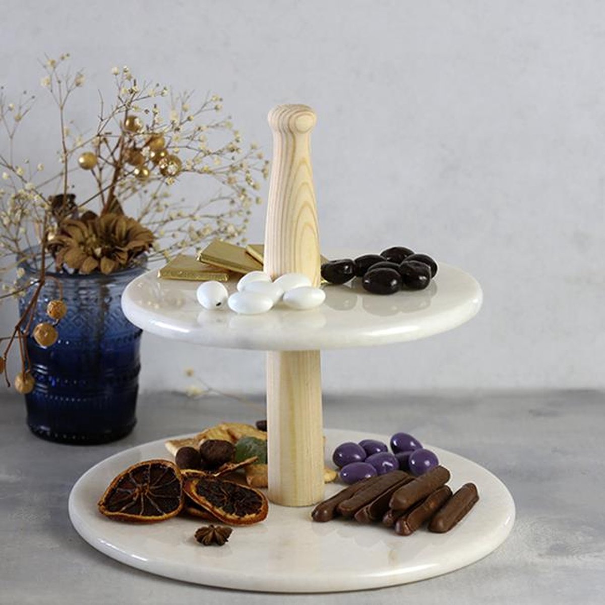 Akayev Keramiek 25cm ronde Marmer Serveerplank - Borrelplank ...