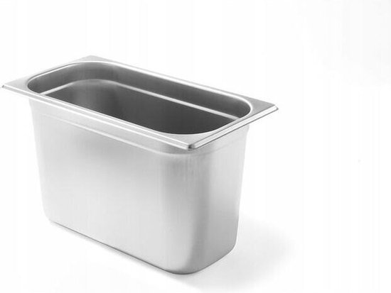 HENDI GN-container 1/4 – Budget Line – 5,5L – 265x162x200 mm – lichtgewicht roestvrij... | bol