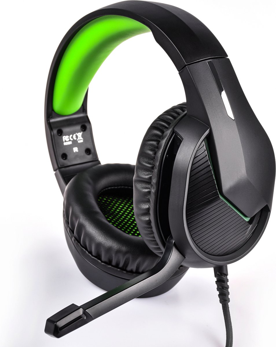 Phreeze™ Pro Game Headset met Microfoon - Groen - Koptelefoon met Draad ...