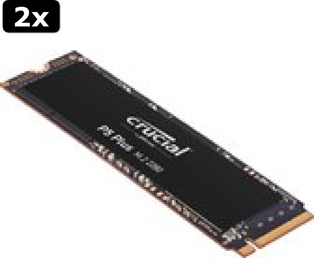 2x Interne SSD-schijf - CRUCIAL - P5 Plus - 1TB - PCI Express 4.0 x4 ...