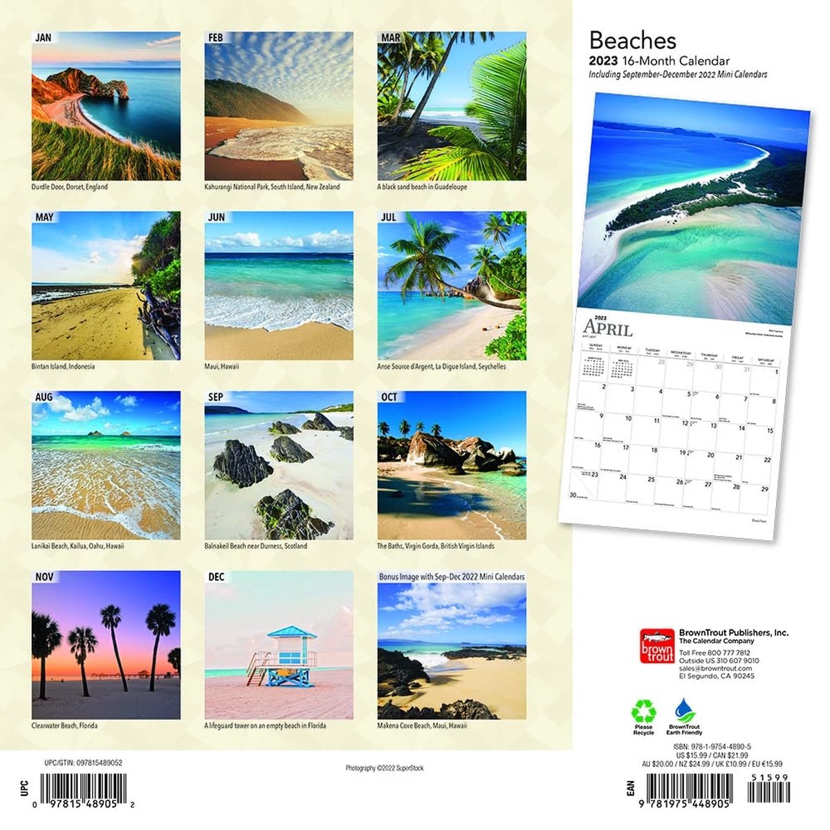 Beaches Kalender 2023 | bol.com