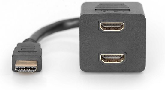 Digitus HDMI Splitter > 2xHDMI Schwarz | bol
