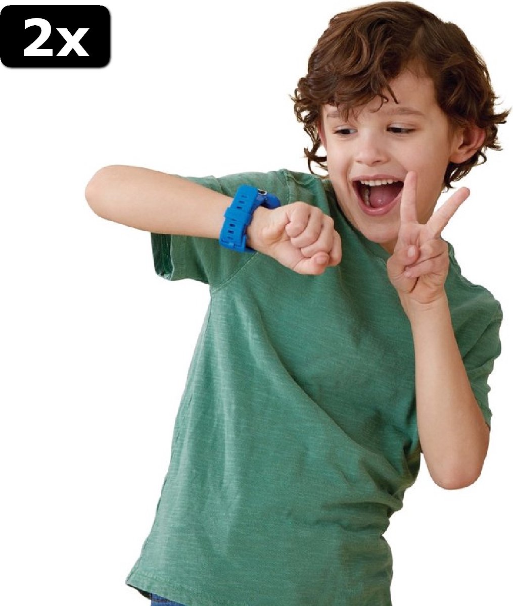 2x VTech KidiZoom Smartwatch DX2 Blauw - Montre enfant - 5 à 13 ans ...