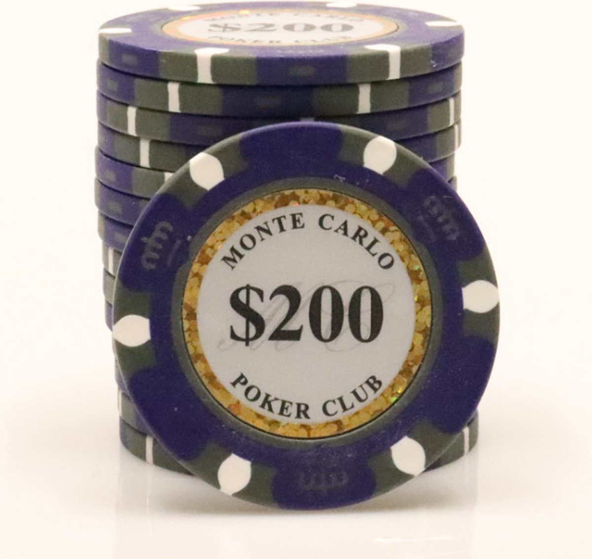 Poker chips - Poker - Pokerset - Poker chip met waarde 200 - Monte ...