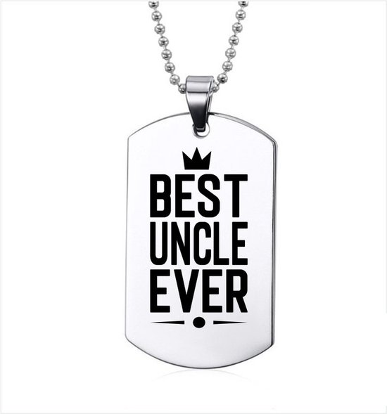 Ketting RVS - Best Uncle Ever | bol