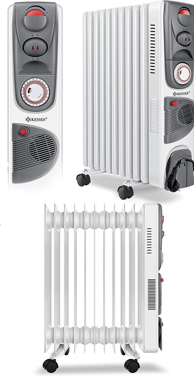 COAZY Olieradiator Elektrisch 2500W - Oliegevulde Radiator ...