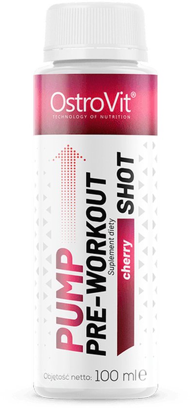 Pre-Workout - Pump Pre Workout Shot - 350mg Caffeine - 100ml OstroVit ...