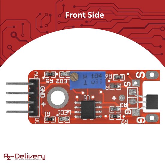 AZDelivery 3 x KY-024 Lineaire Magneetzalen Sensor compatibel met ...