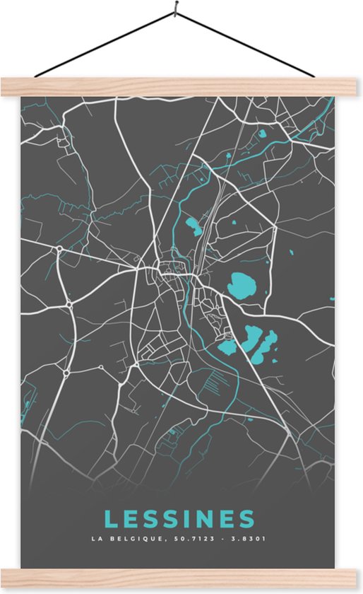 Posterhanger incl. Poster - Schoolplaat - België – Lessines ...