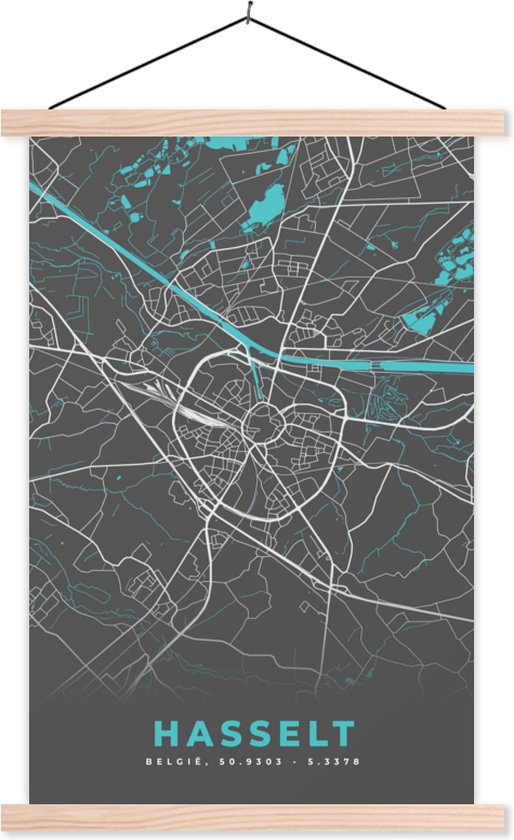 Porte-affiche avec affiche - Affiche scolaire - België - Hasselt - Plan ...