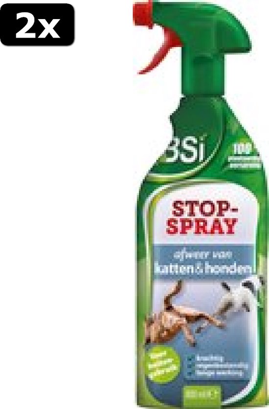 2x BSI - Stop Spray voor het verjagen van katten en honden - Langdurig ...