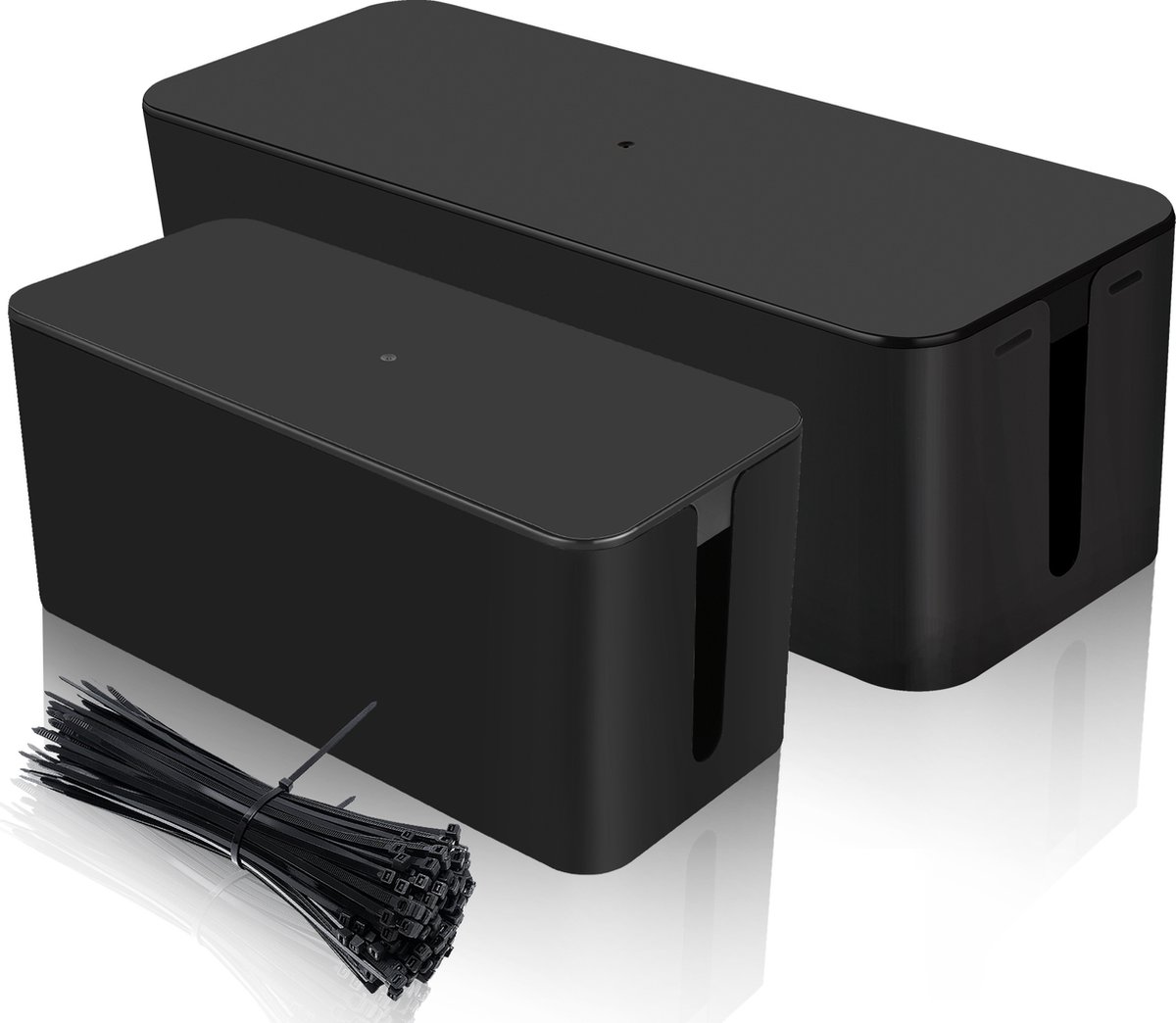 Kabeldoos (1*XL + 1*XXL) - Opbergbox Stekkerdoos - Kabel management ...