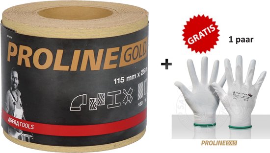 PROLINE GOLD Schuurrol P120 115 mm x 25 m | bol