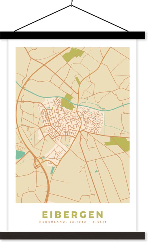 Posterhanger incl. Poster - Schoolplaat - Eibergen - Kaart ...