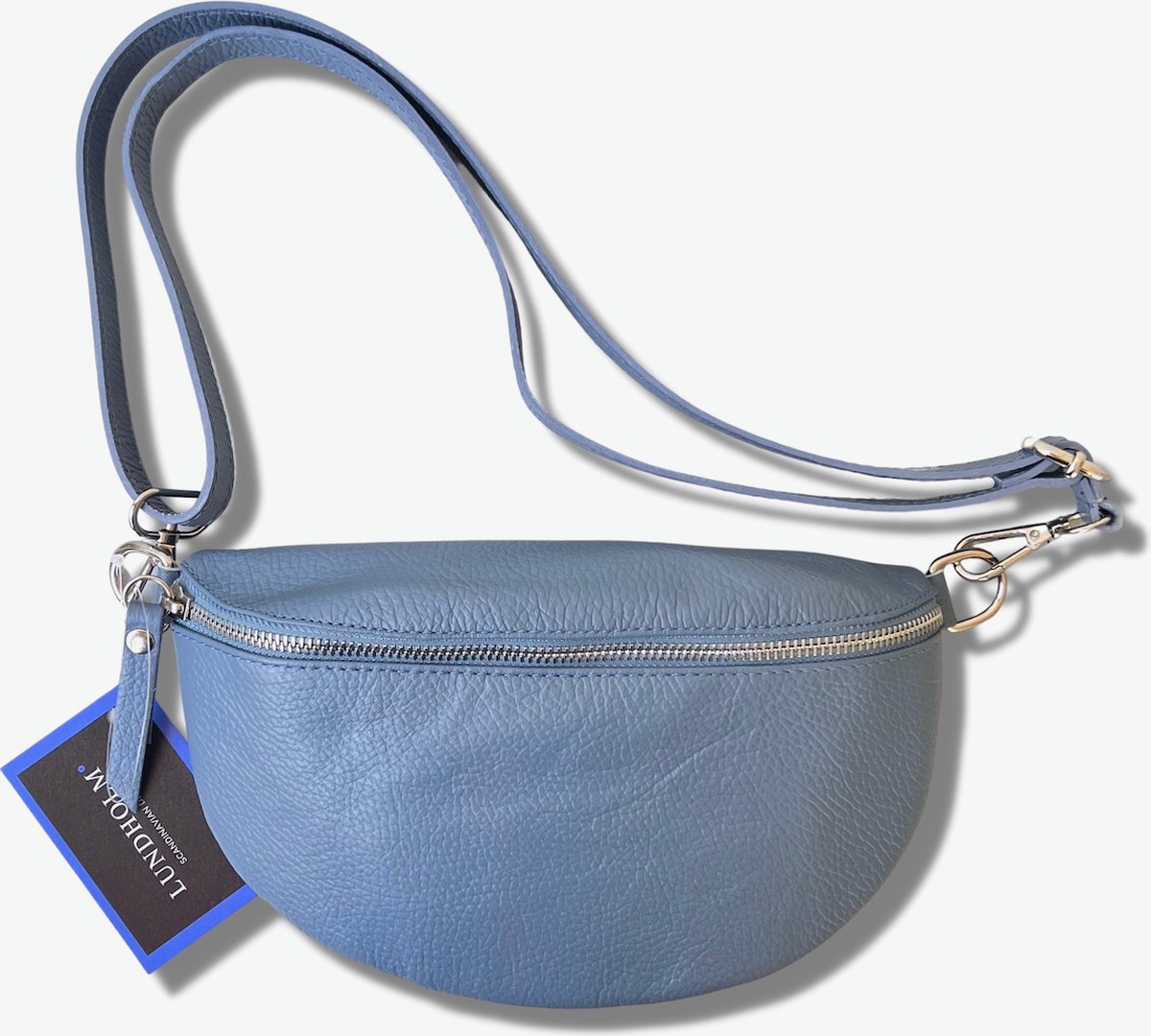 Lundholm heuptasje dames festival blauw - echt leer - tasjes dames ...