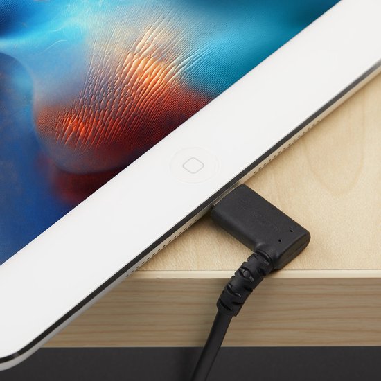 2M ANGLED LIGHTNING TO USB | bol.com