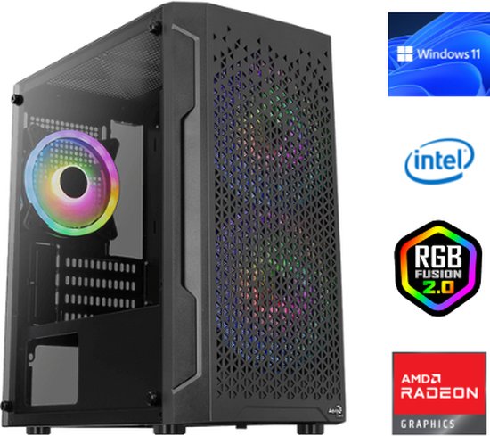 Computerpilot Basis Game PC - i3-12100F - AMD RX 550 - 8GB DDR4 - 512 ...