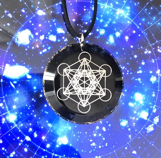 Orgonite - Shungite hanger – Elite Shungite – Spiritueel sieraad – Metatron – Zilver -... | bol.com
