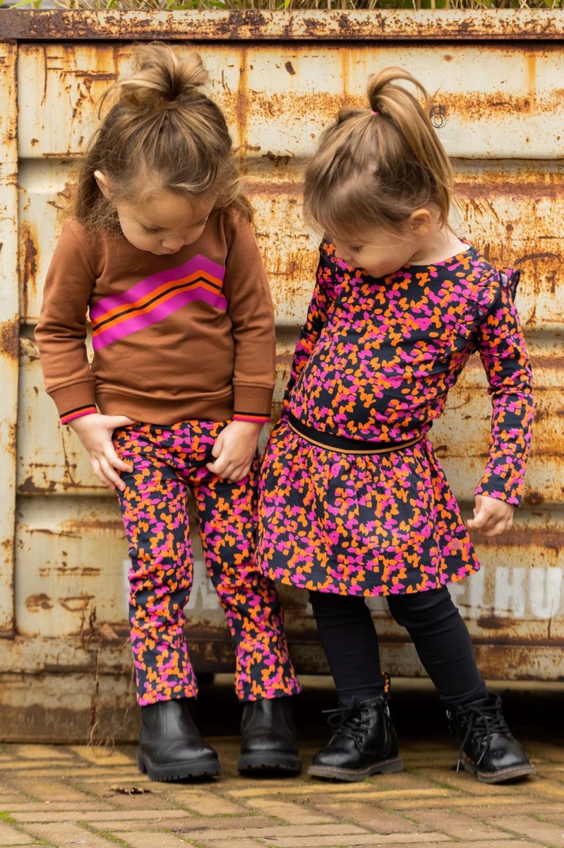 Quapi baby meisjes jurk Saar aop Blue Dark Flower | bol.com