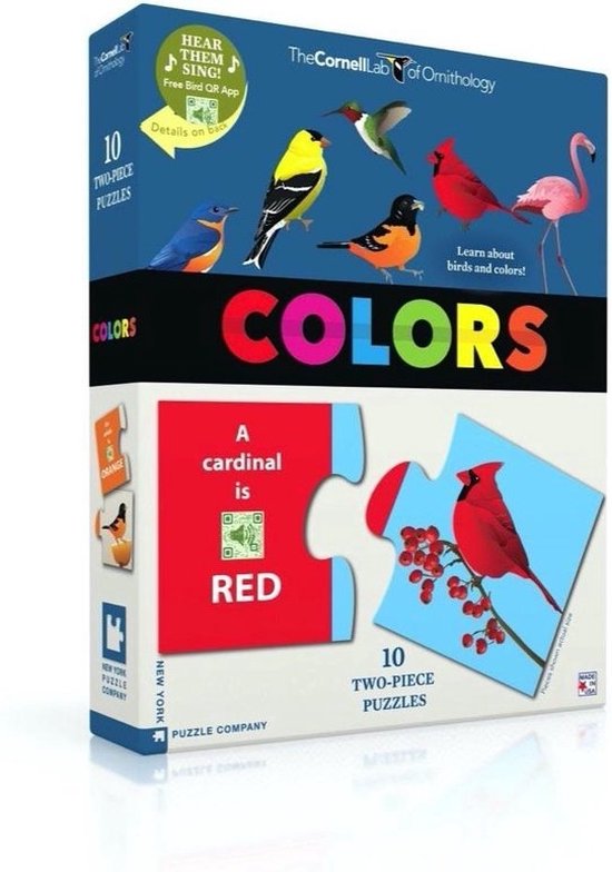 Bird Two Piece Colors Puzzle (Cornell Lab of Ornithology ...