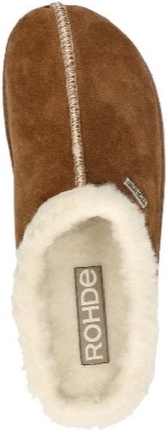 Rohde -Dames - cognac/caramel - pantoffels - maat 40 | bol