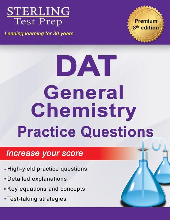 DAT General Chemistry Practice Questions (ebook), Sterling Test Prep ...