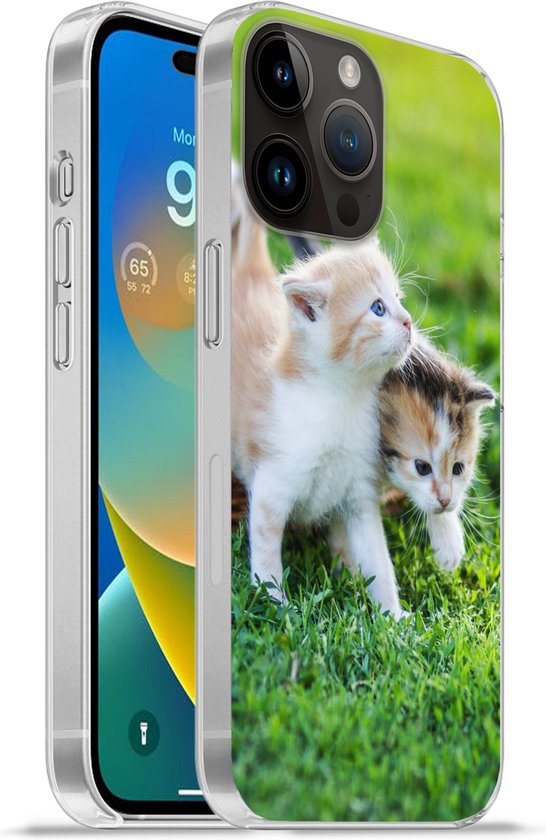 Telefoonhoesje Geschikt voor Apple Iphone 14 Pro Max hoesje - Kittens ...