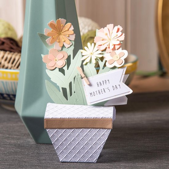 Sizzix Thinlits Snijmal - Pop-Up Plantenpot - 9 stuks | bol