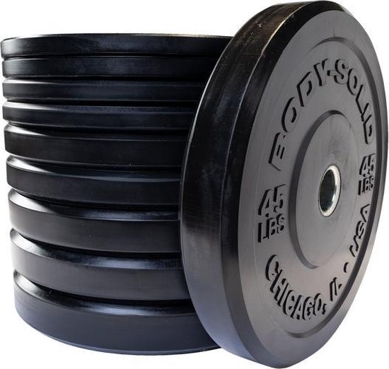 Body-Solid Chicago Extreme Black Olympic Bumper Plaques OBPXK - 10 kg | bol